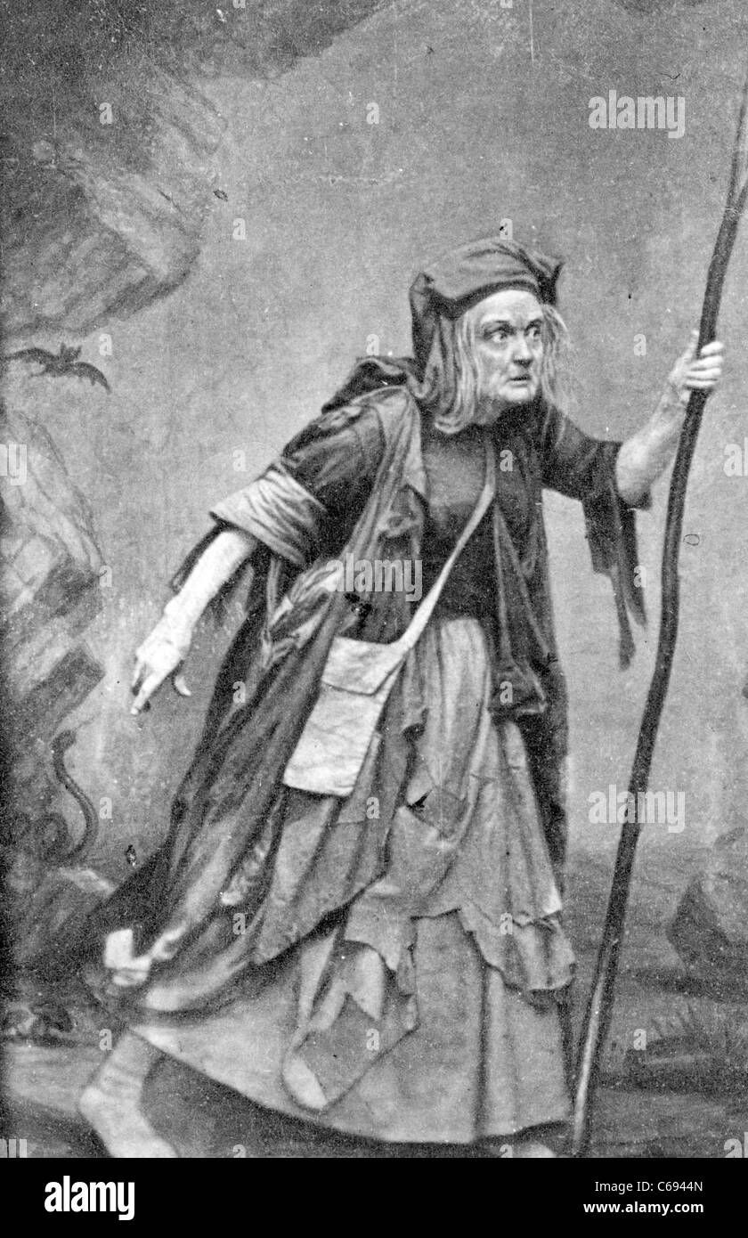 Charlotte Cushing, in costume as Meg Merrilies Stock Photo - Alamy