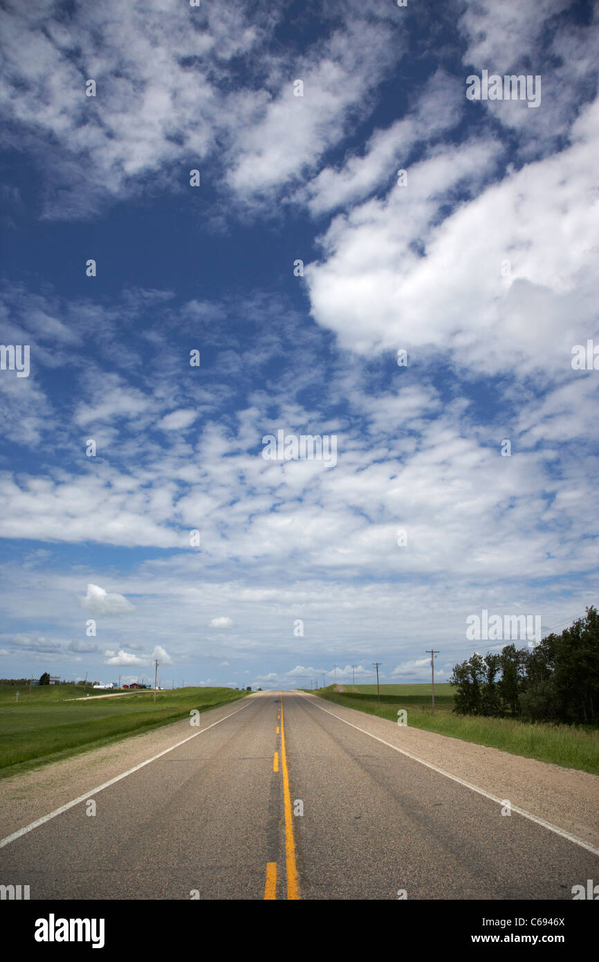 route highway 10 near wasagaming Manitoba Canada Stock Photo - Alamy