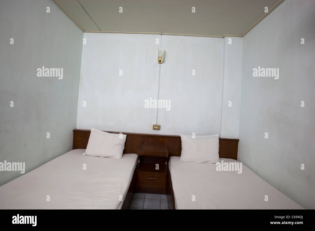 Hotel two double beds hi-res stock photography and images - Alamy