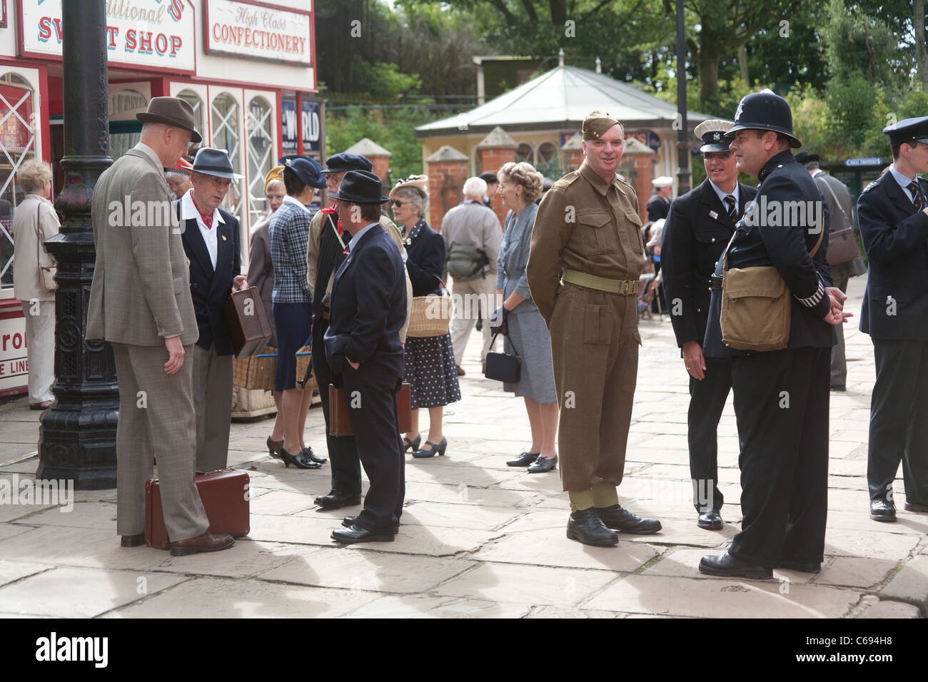 1940s Re-enactment Weekend at the National Tramway Museum in Crich ...
