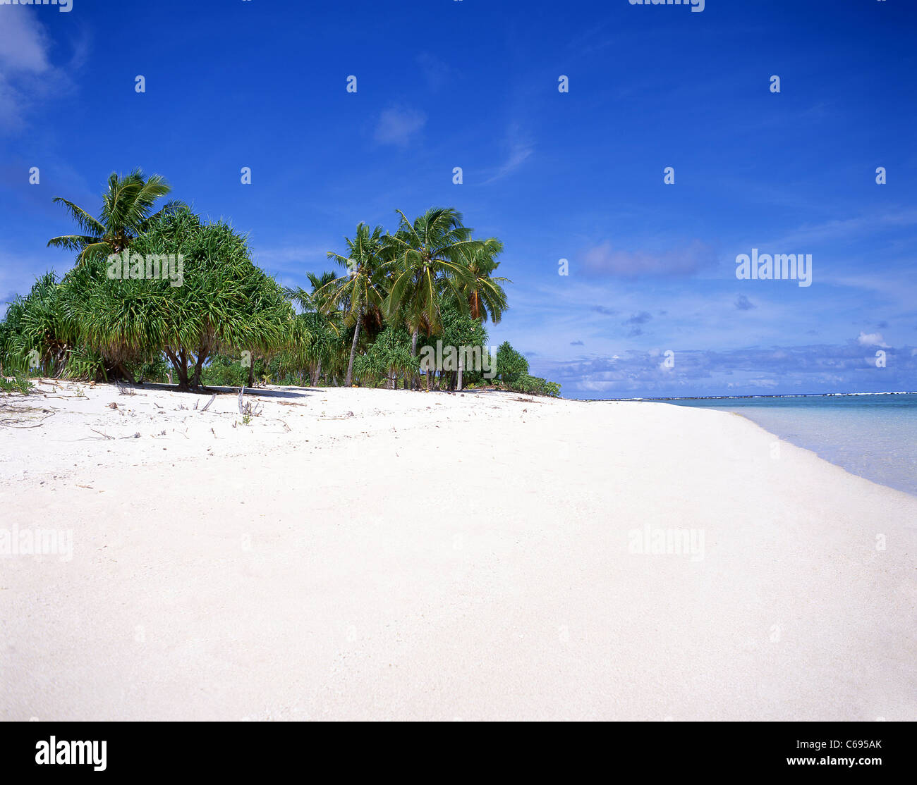 Tropical Island, Aitutaki Atoll, Cook Islands, South Pacific Ocean ...