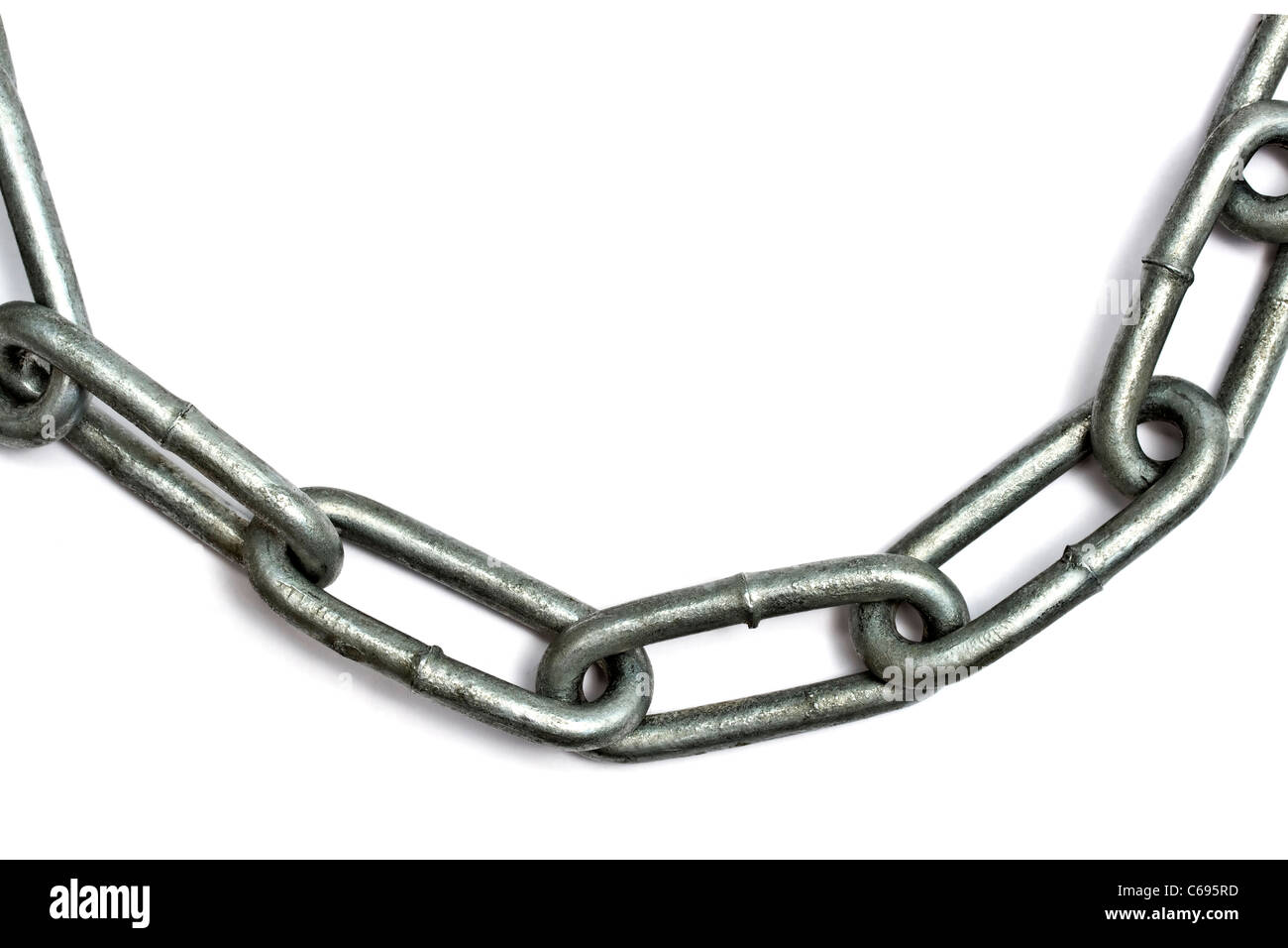 Chains isolated on white background Stock Photo - Alamy