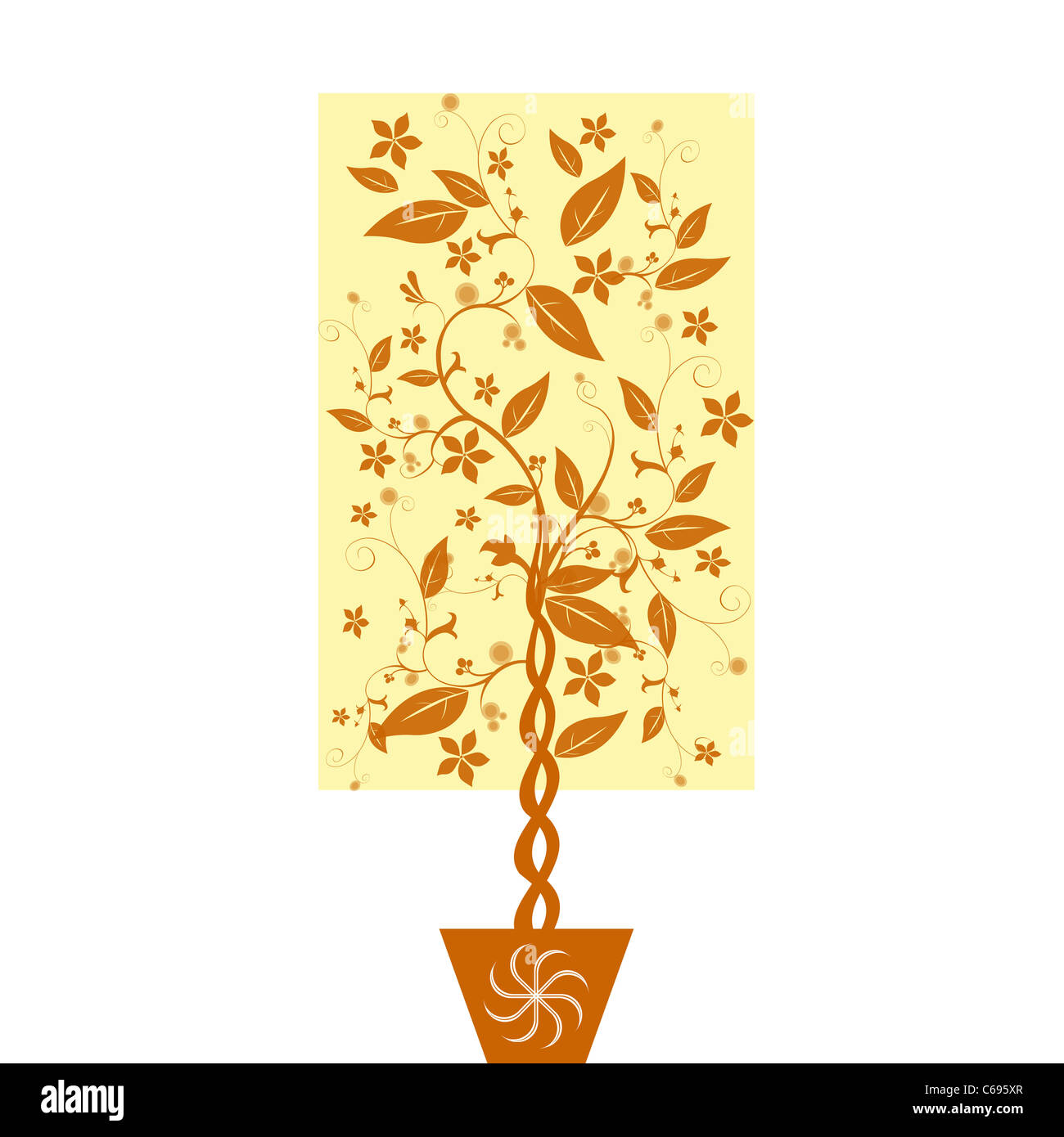 Beautiful art tree isolated on white background Stock Photo - Alamy