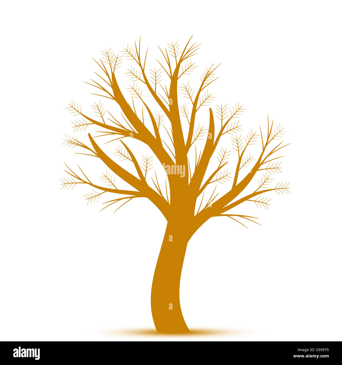 Beautiful art tree isolated on white background Stock Photo - Alamy
