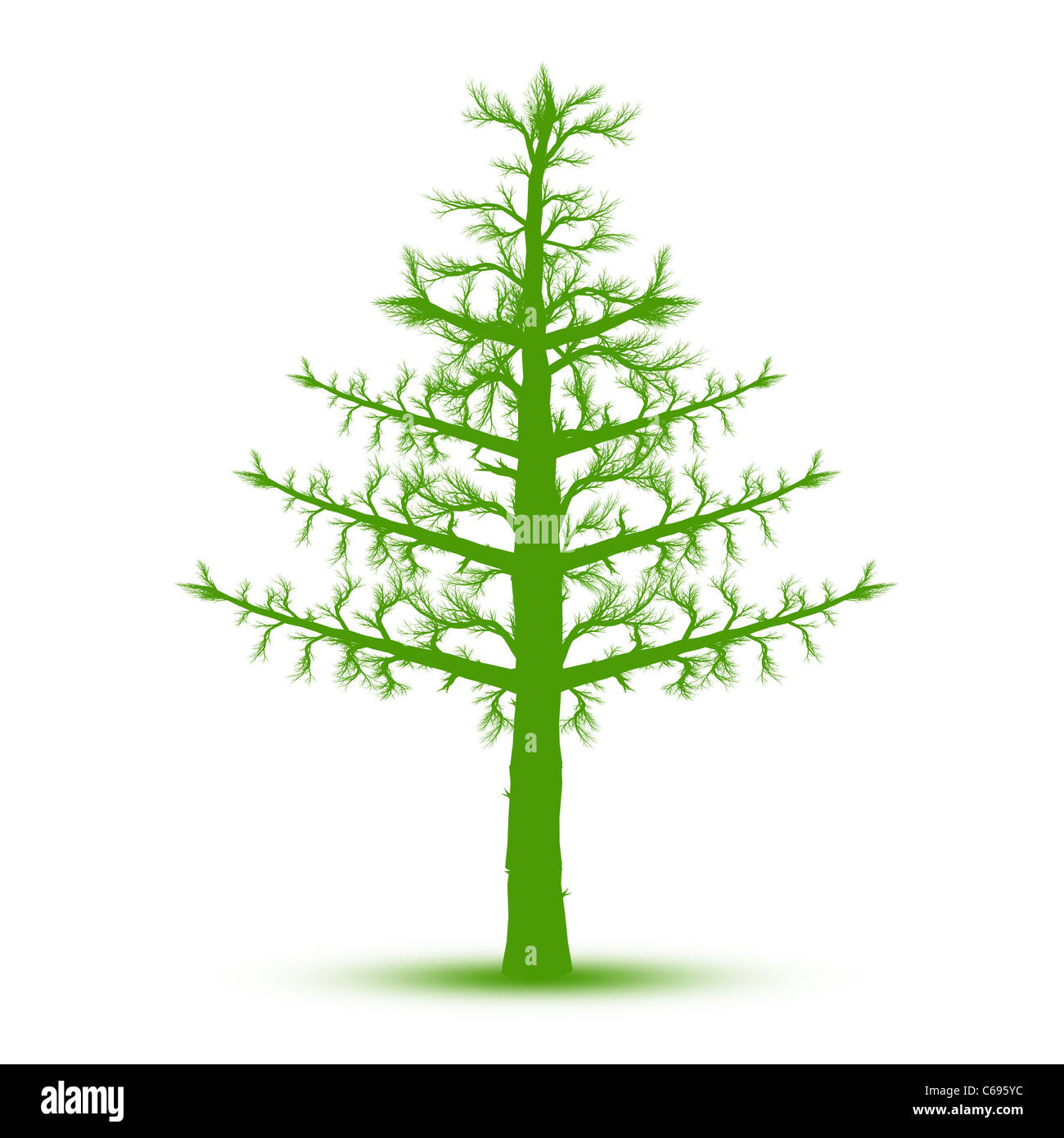 Abstract art tree isolated on white background Stock Photo - Alamy