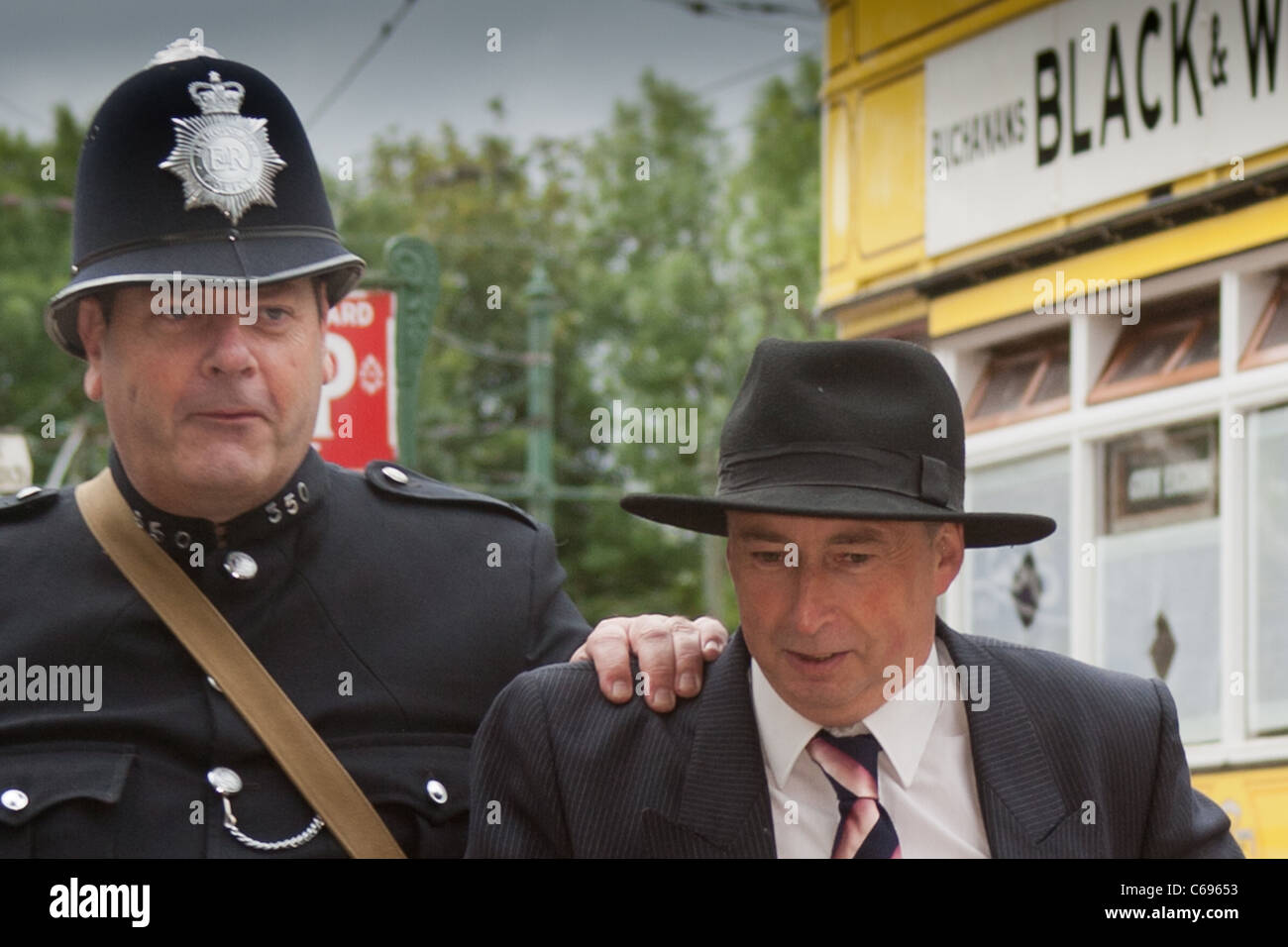 1940s Re-enactment Weekend at the National Tramway Museum in Crich ...