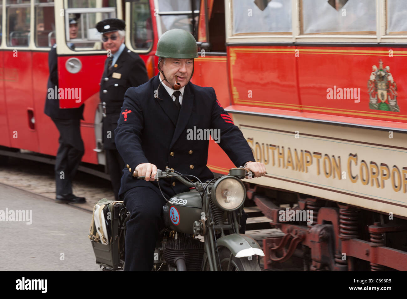 1940s Re-enactment Weekend at the National Tramway Museum in Crich ...