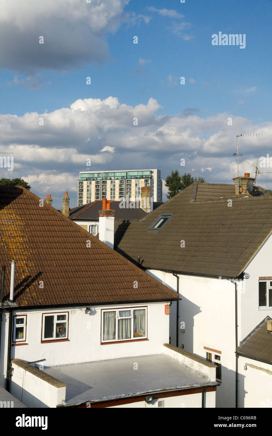 Suburban houses in Finchley London England Stock Photo - Alamy