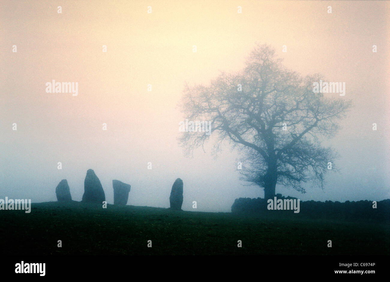 Nine stones close in derbyshire, england hi-res stock photography and ...