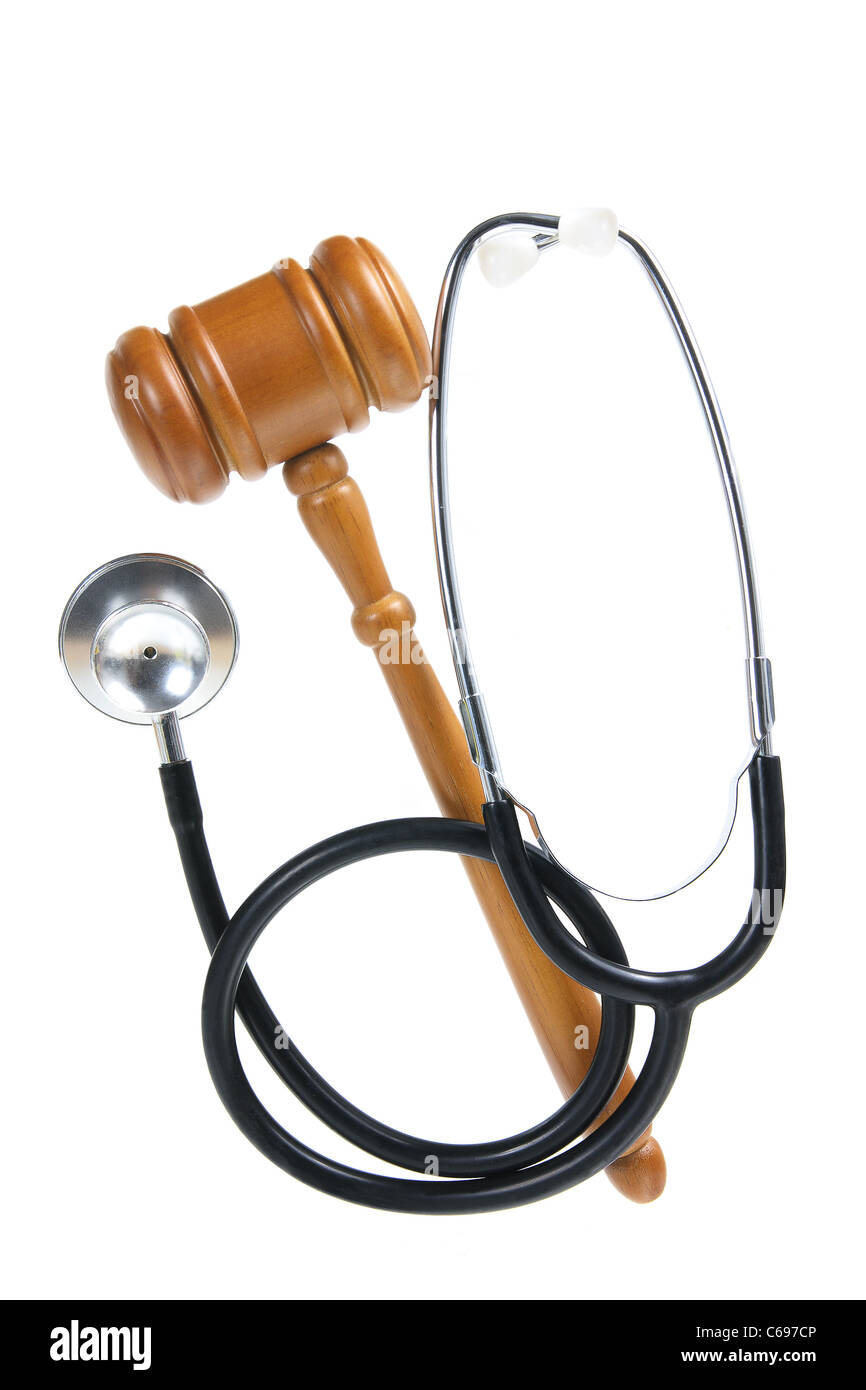 Gavel and Stethoscope Stock Photo - Alamy