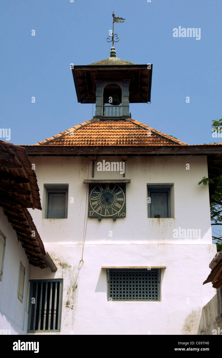 Clock Tower Pardesi Synagogue Jew Town Kochi Kerala South India Stock ...