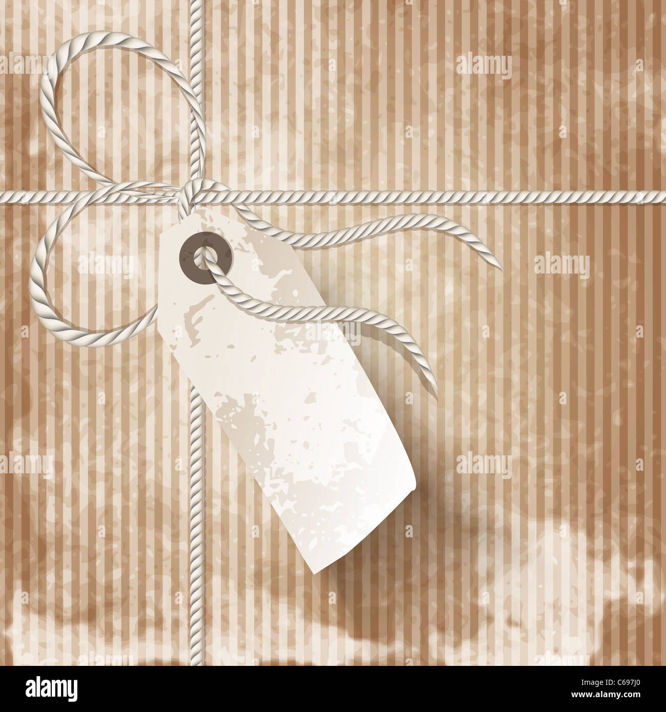 Brown paper parcel post label vintage hi-res stock photography and ...