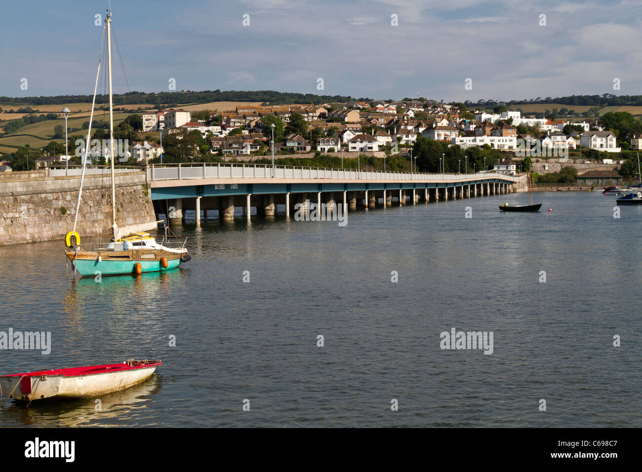 The main road bridge between Teignmouth and Shaldon Devon Stock Photo ...