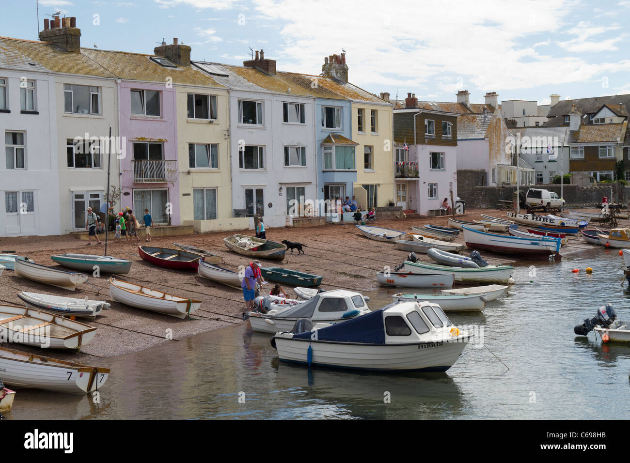 Houses along the Teign estuary in Teignmouth Stock Photo - Alamy