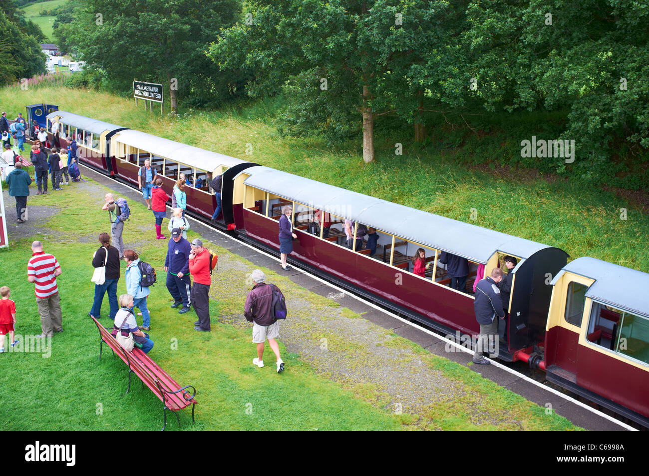 Bala Lake Railway Station North Wales UK Stock Photo - Alamy