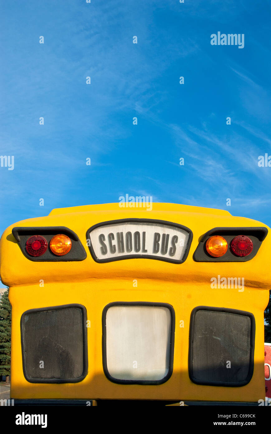 Stylized school bus Stock Photo - Alamy