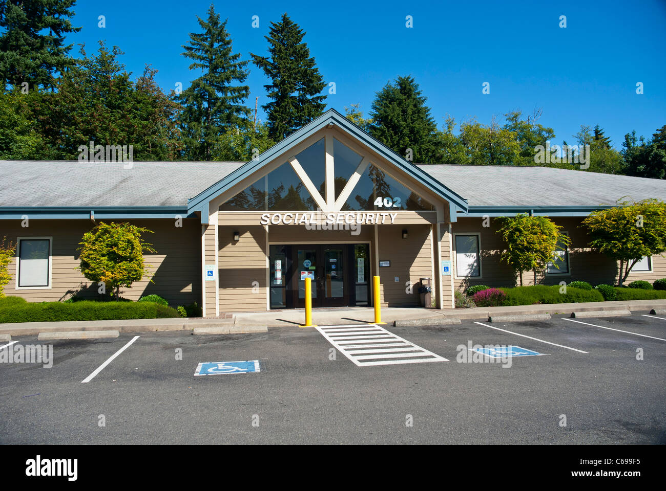 Entrance to Social Security Office in Olympia, Washington State Stock ...