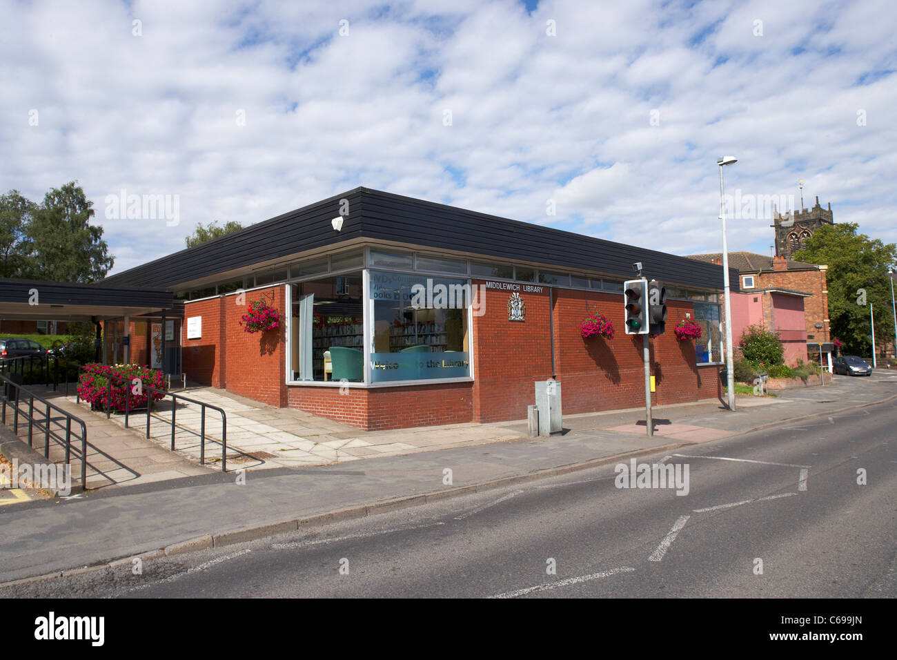 Middlewich library Cheshire UK Stock Photo - Alamy