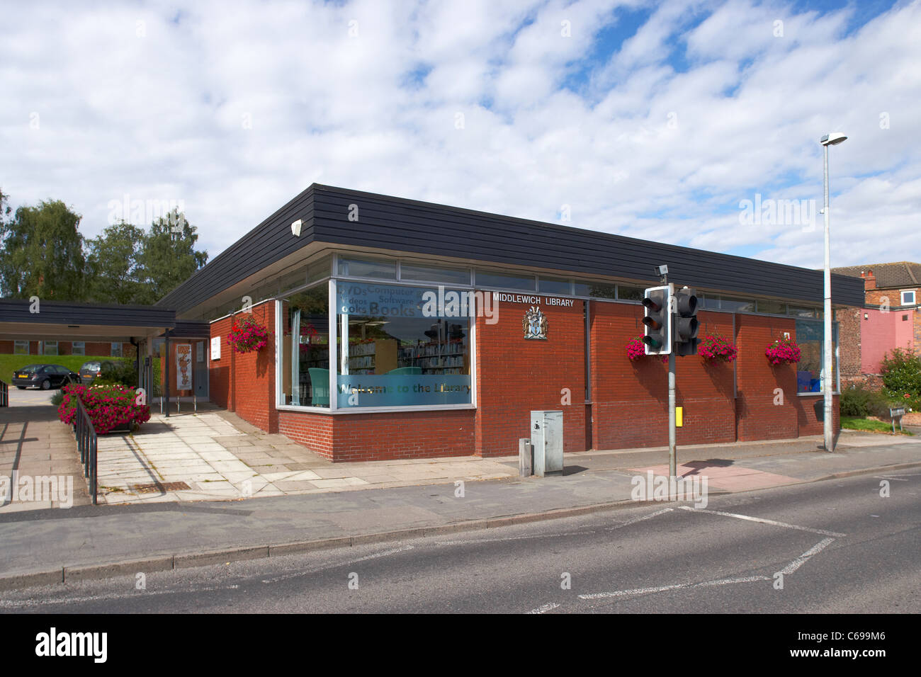 Middlewich library Cheshire UK Stock Photo - Alamy