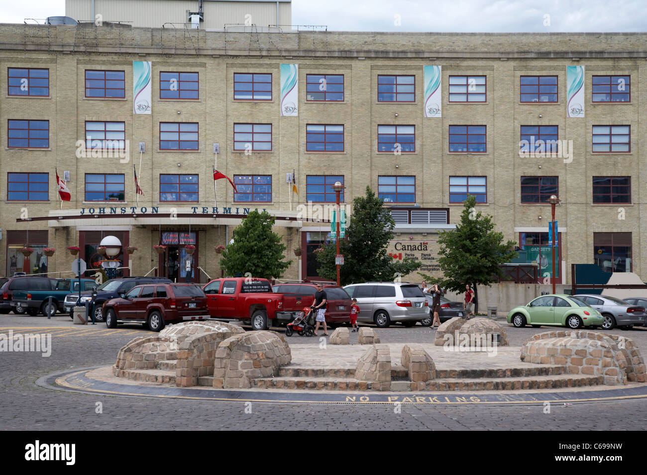 johnston terminal building at the forks Winnipeg Manitoba Canada Stock ...