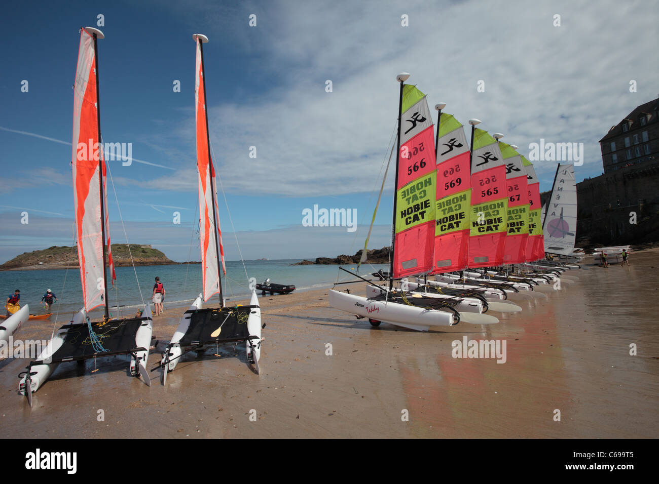 training sail boats, st malo, brittany, france Stock Photo - Alamy