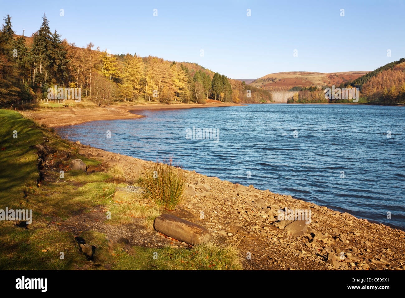 Derwent Reservoir with Howden Dam, Derbyshire, England Stock Photo - Alamy