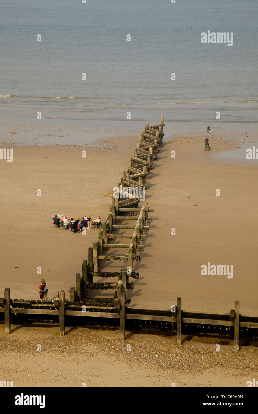 Overstrand beach from cliffs, Norfolk ,UK Stock Photo - Alamy