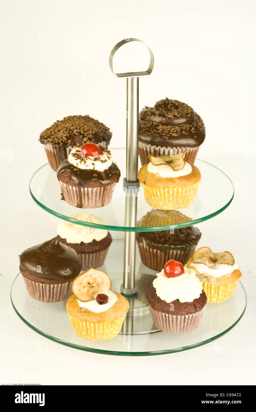 Assorted Muffins, on a stand Stock Photo - Alamy