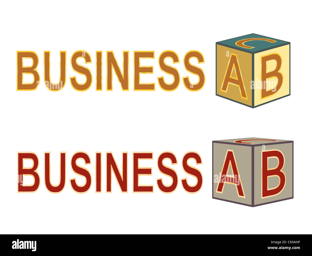 business ABC vector illustration Stock Photo - Alamy