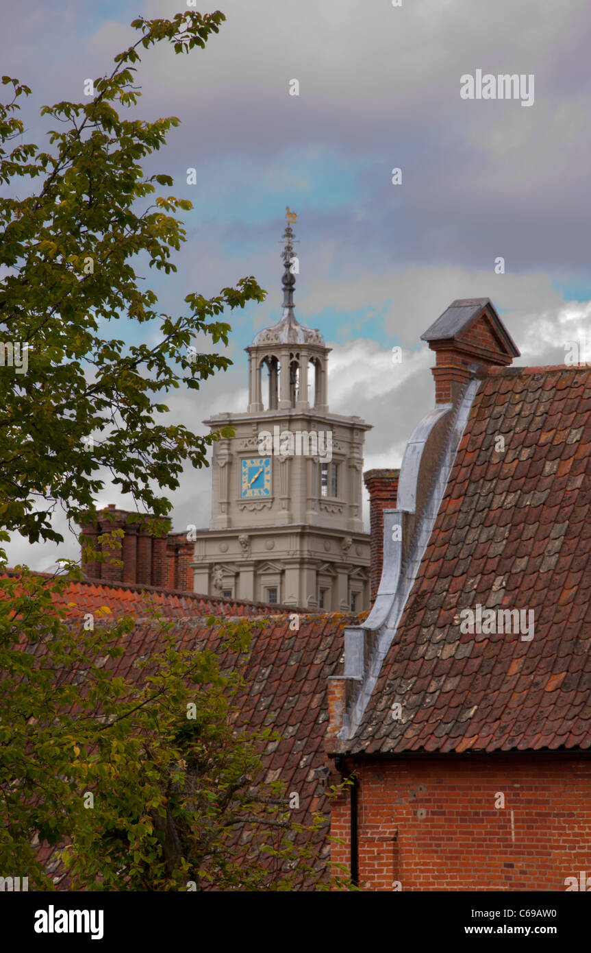 roofs and clock tower Stock Photo - Alamy