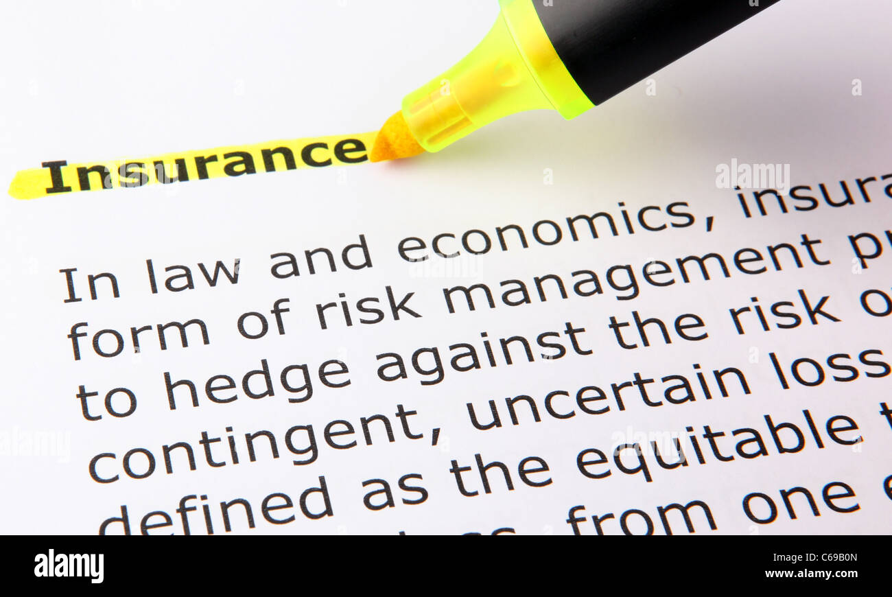 Text highlighted in yellow with felt tip pen Stock Photo - Alamy