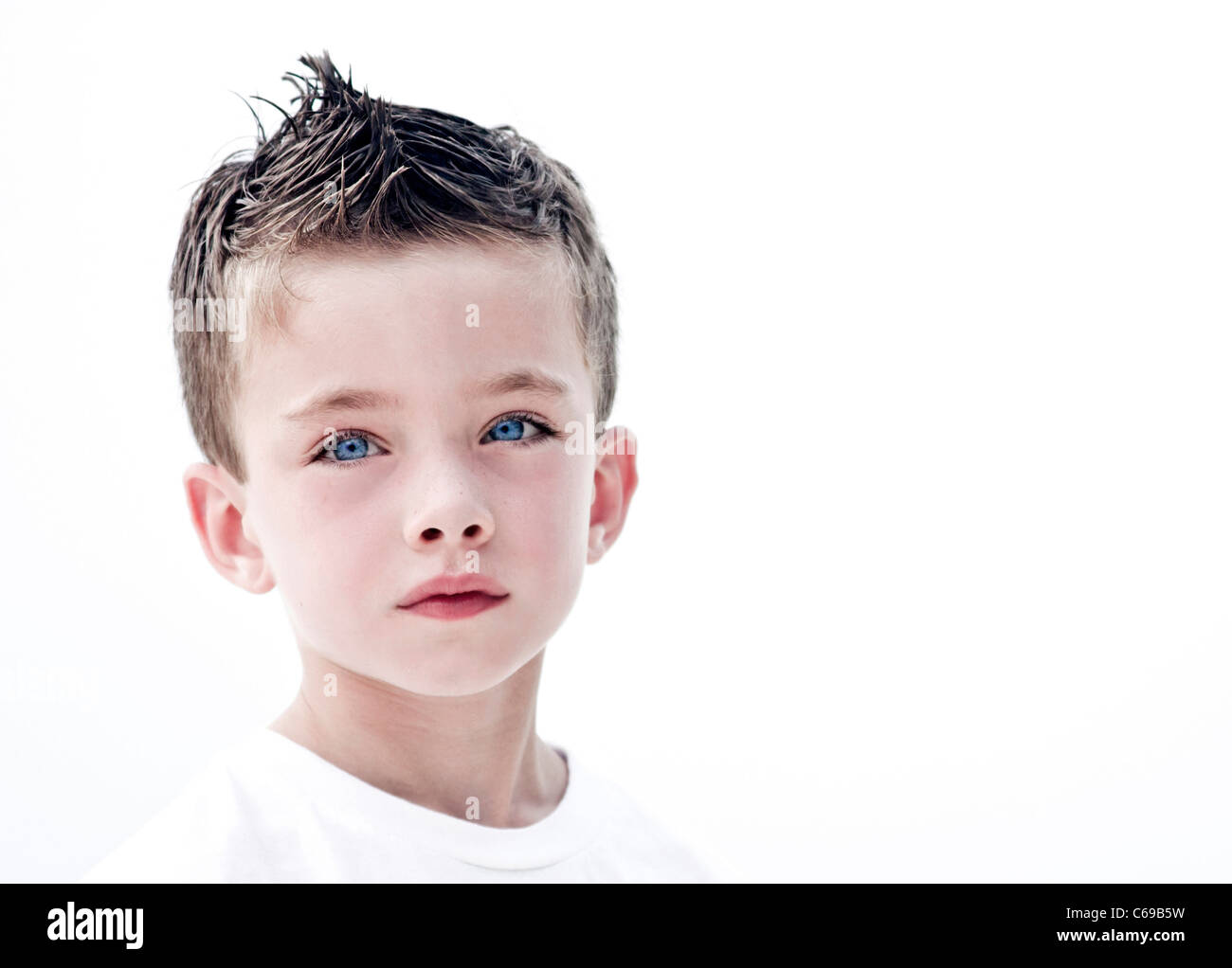 Child pouting looking unhappy Cut Out Stock Images & Pictures - Alamy