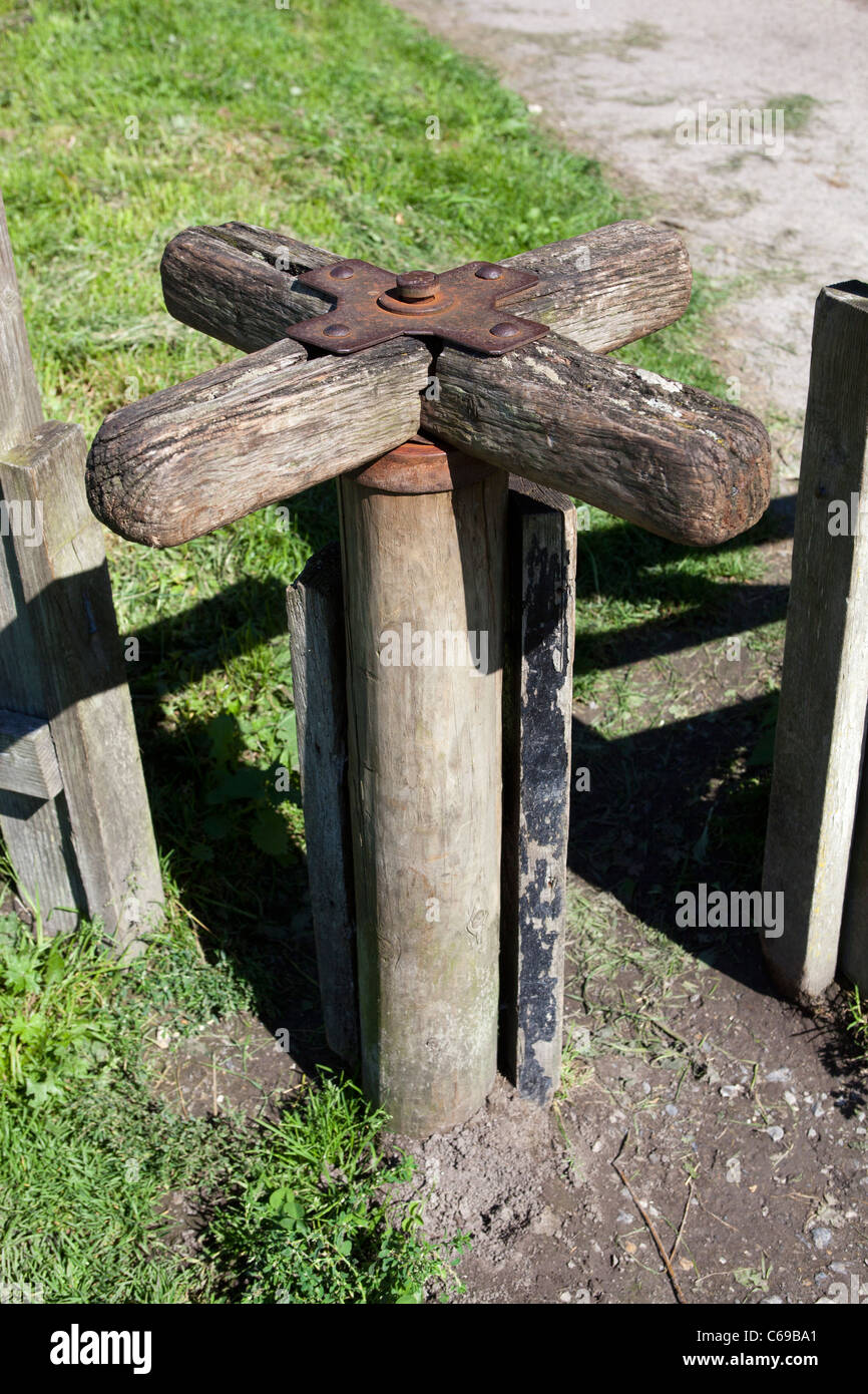 Old Wooden Turnstile between Alton Barnes and Alton Priors Village ...