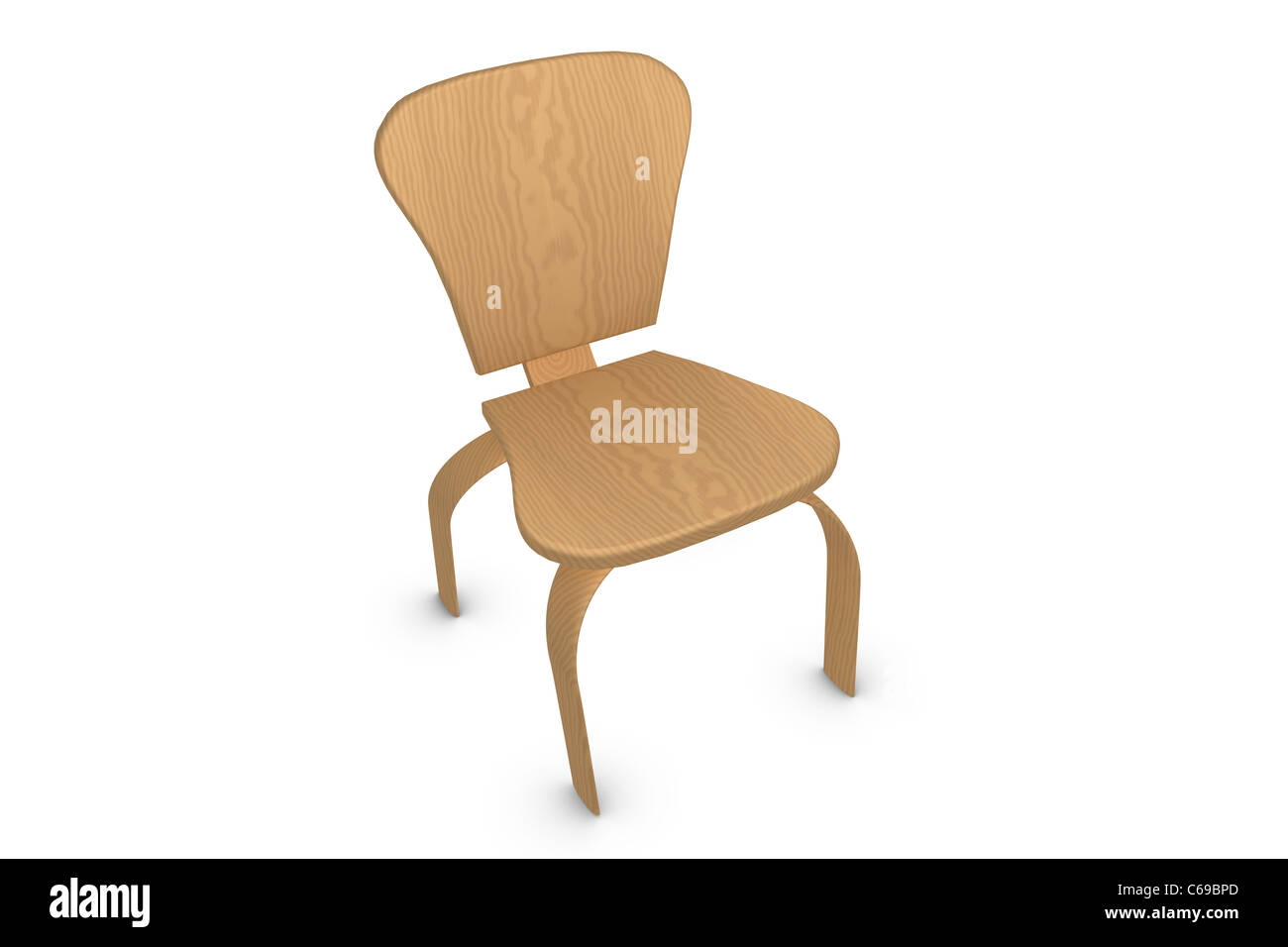 Wooden chair isolated on white background Stock Photo - Alamy