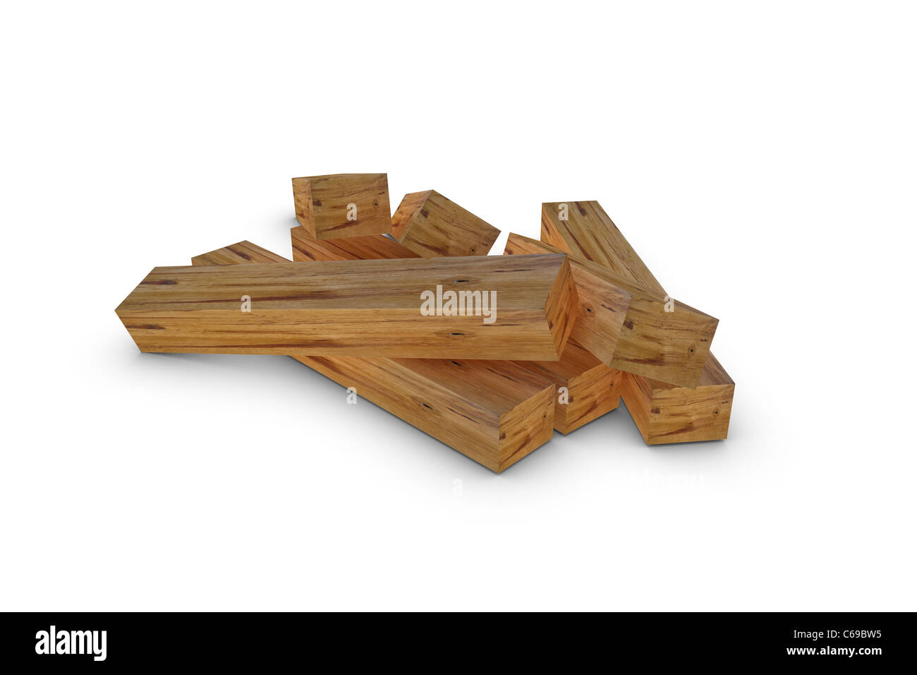 Wooden beam architecture Cut Out Stock Images & Pictures - Alamy