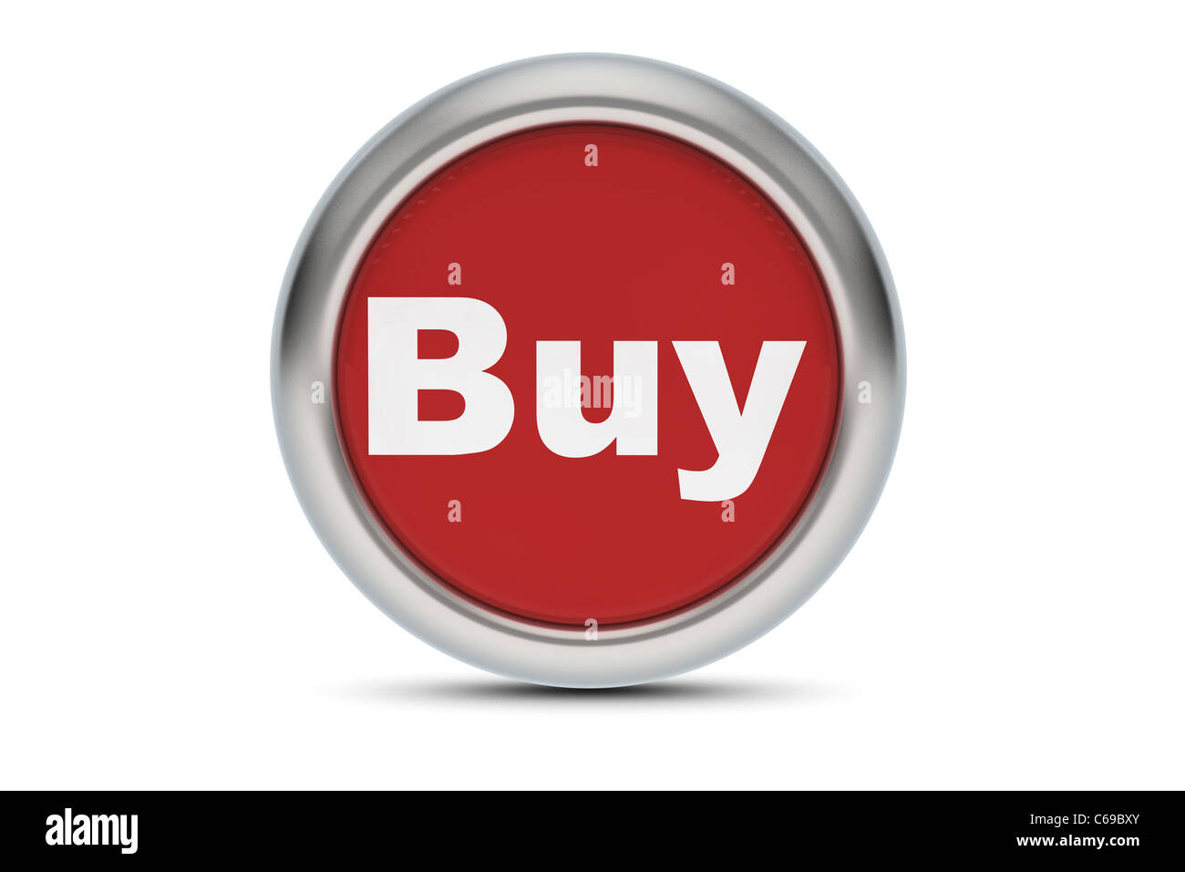 3d render of a buy button on white background Stock Photo - Alamy