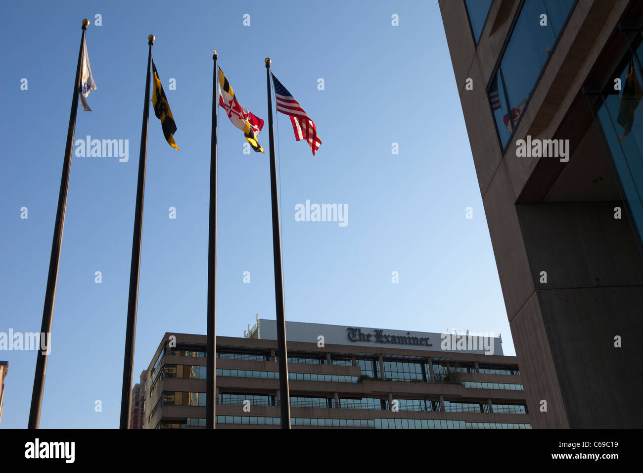 A view of the headquarters of the Baltimore Examiner in Baltimore ...