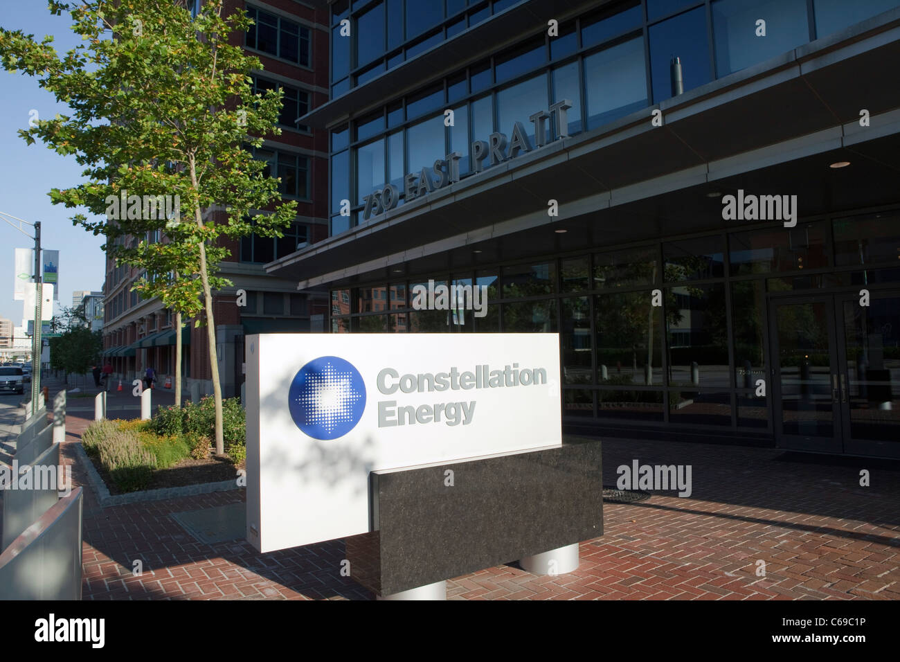 A view of Constellation Energy's headquarters in Baltimore, Maryland ...