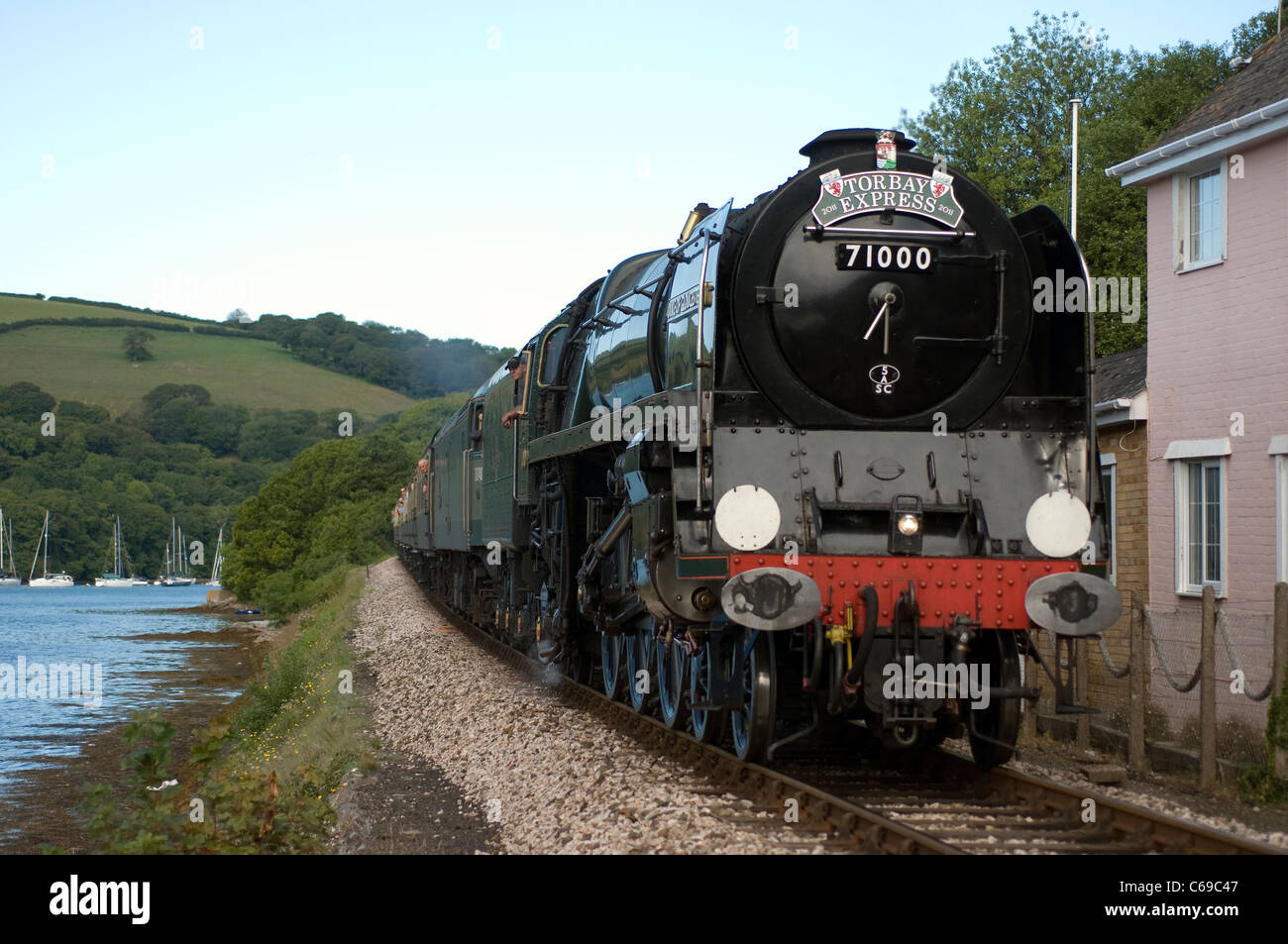 Duke of Gloucester steam train at Kingswear Devon,The ‘Duke of ...