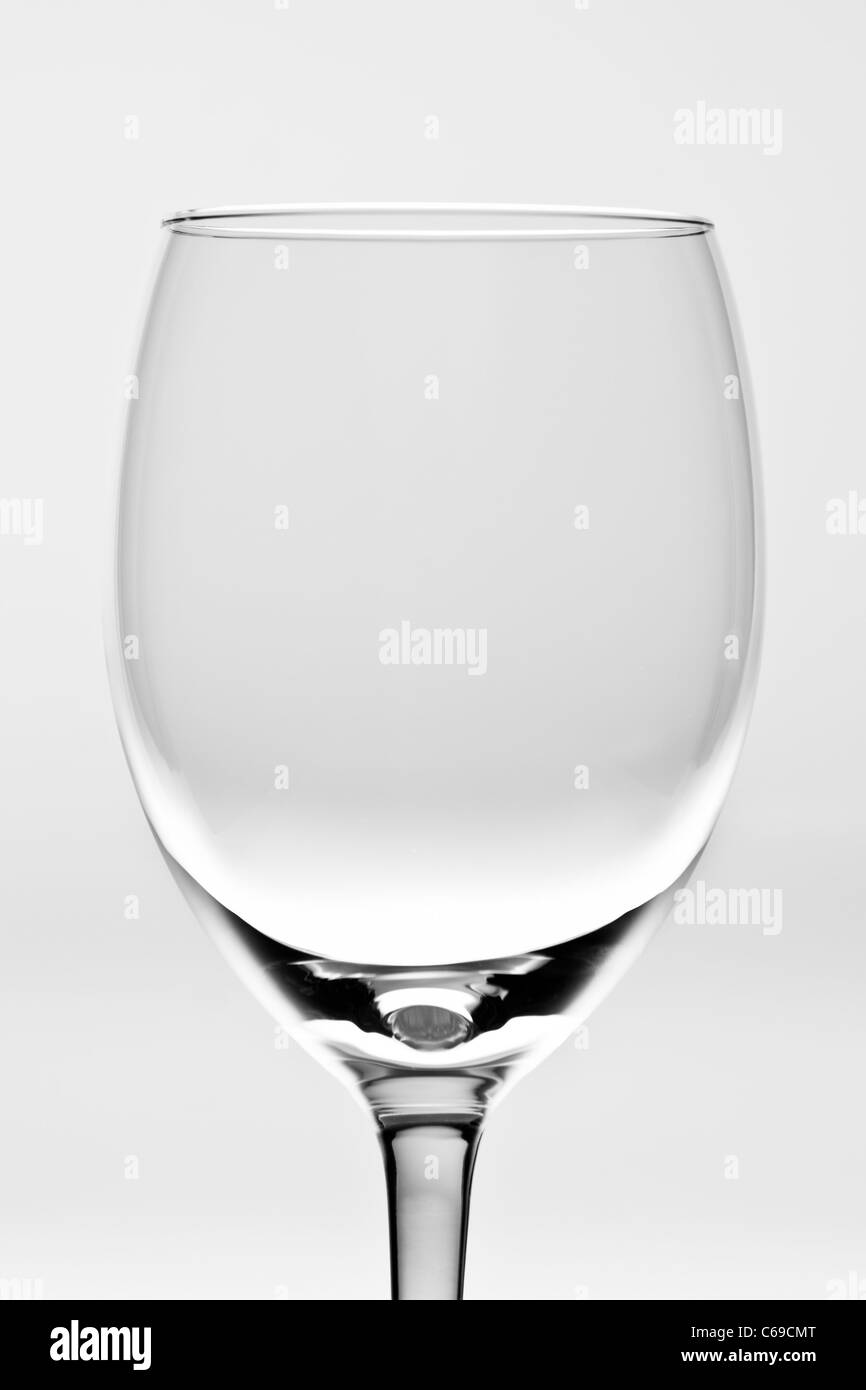 Empty wine glass isolated on white Stock Photo - Alamy