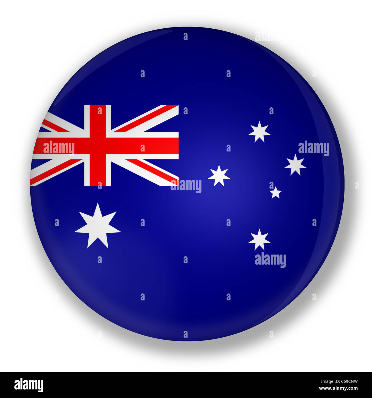 Australia Flag Button Image High Resolution Stock Photography and ...