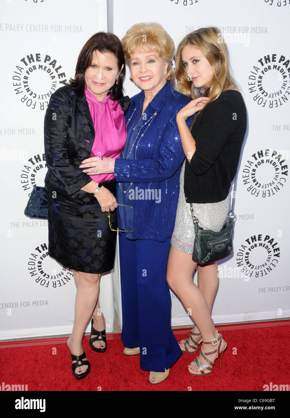 Carrie Fisher, Debbie Reynolds, Billie Lourd at arrivals for Paley ...