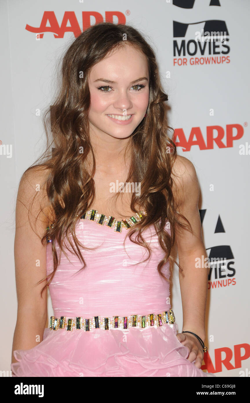 Madeline Carroll at arrivals for AARP The Magazine's 10th Annual Movies ...