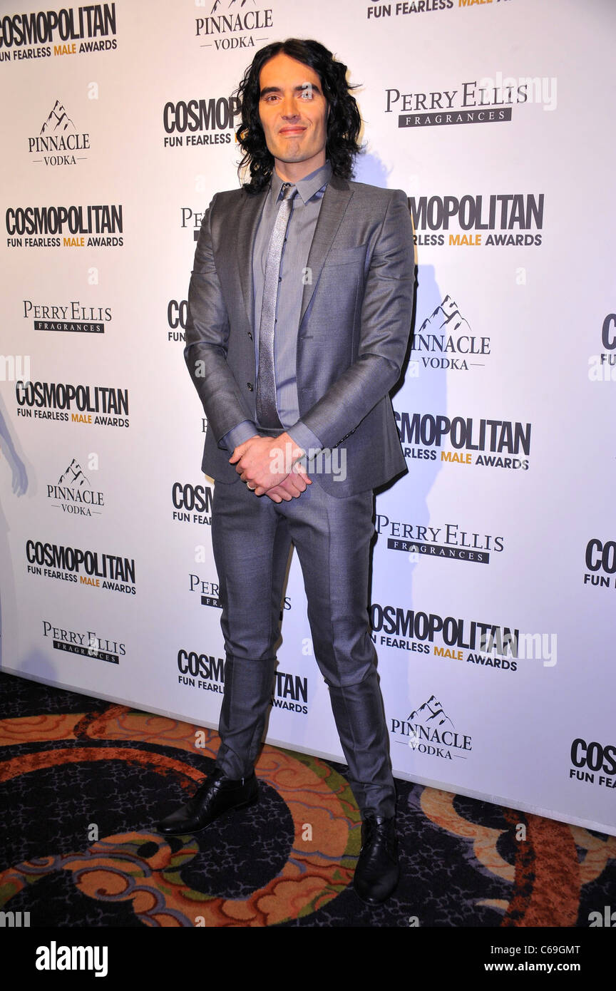 Russell Brand at arrivals for COSMOPOLITAN Fun Fearless Males of 2011 ...