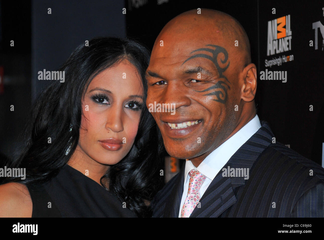 Mike Tyson, Wife Lakiha Spicer at arrivals for TAKING ON TYSON Series ...