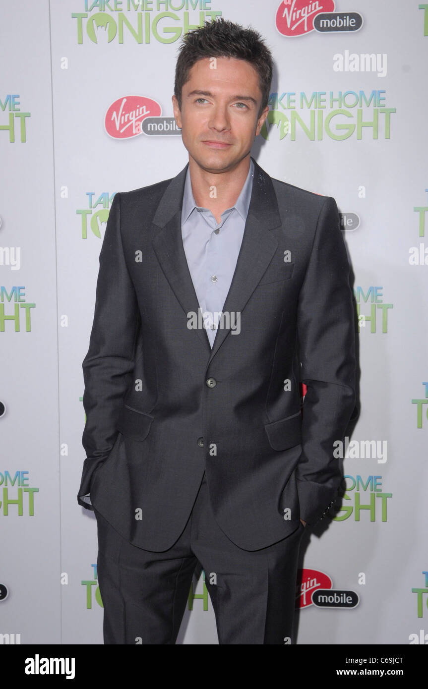 Topher Grace at arrivals for TAKE ME HOME TONIGHT Premiere, LA Live ...