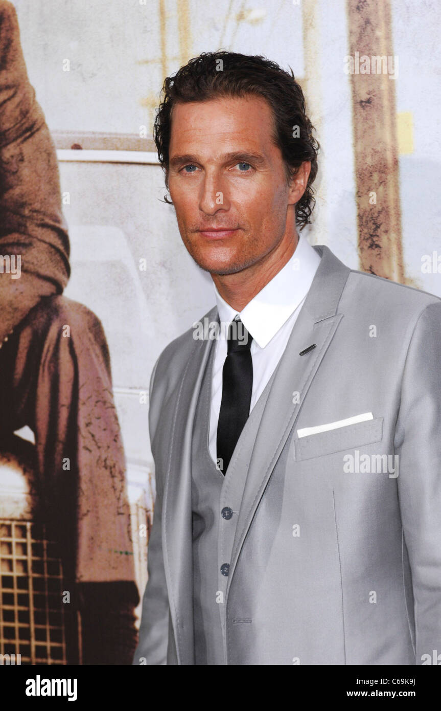 Matthew McConaughey at arrivals for THE LINCOLN LAWYER Premiere ...