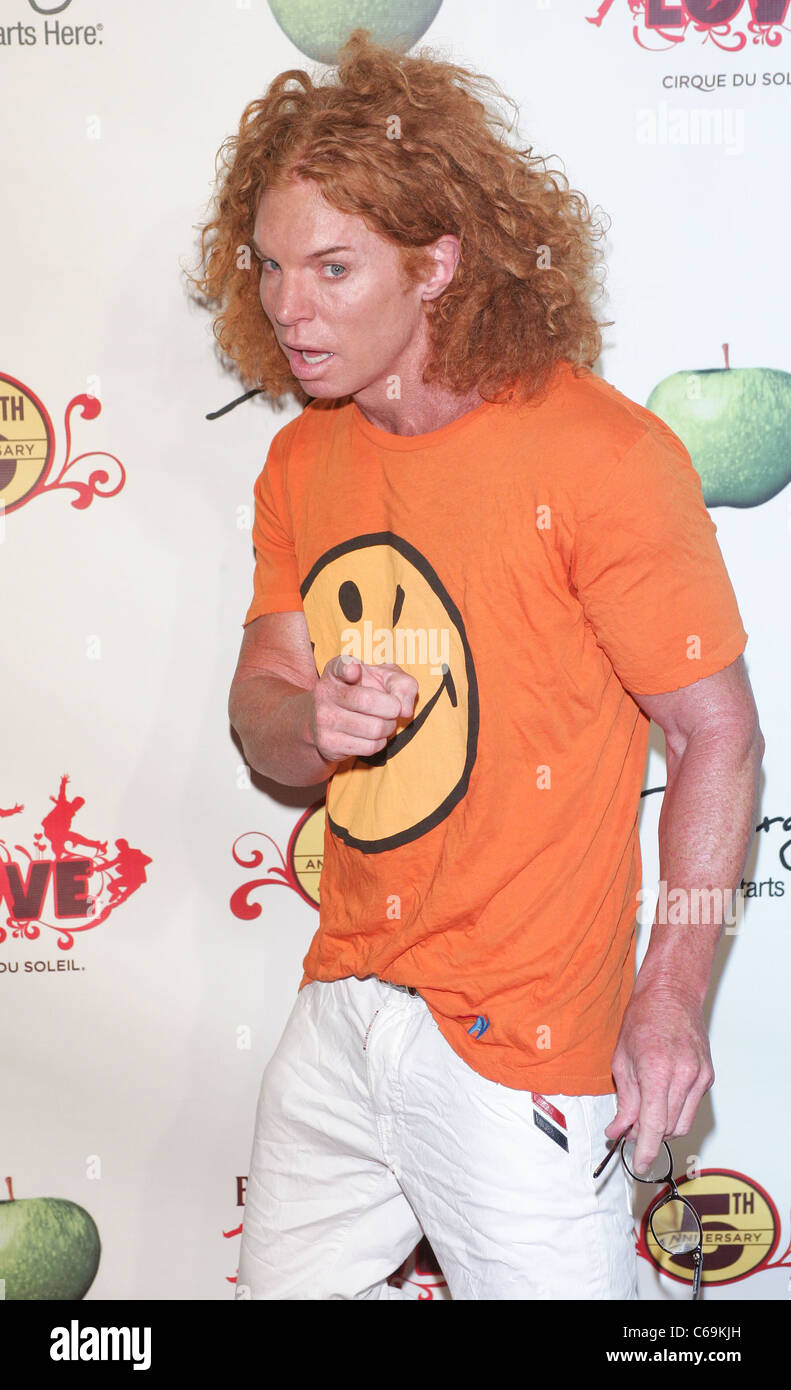 Carrot Top in attendance for The Beatles LOVE by Cirque du Soleil Fifth ...