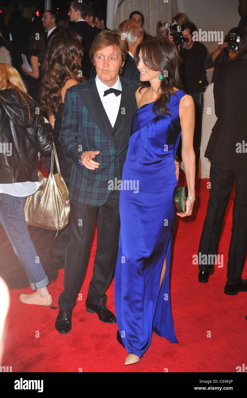 Paul McCartney, Nancy Shevell at arrivals for Alexander McQueen: Savage ...