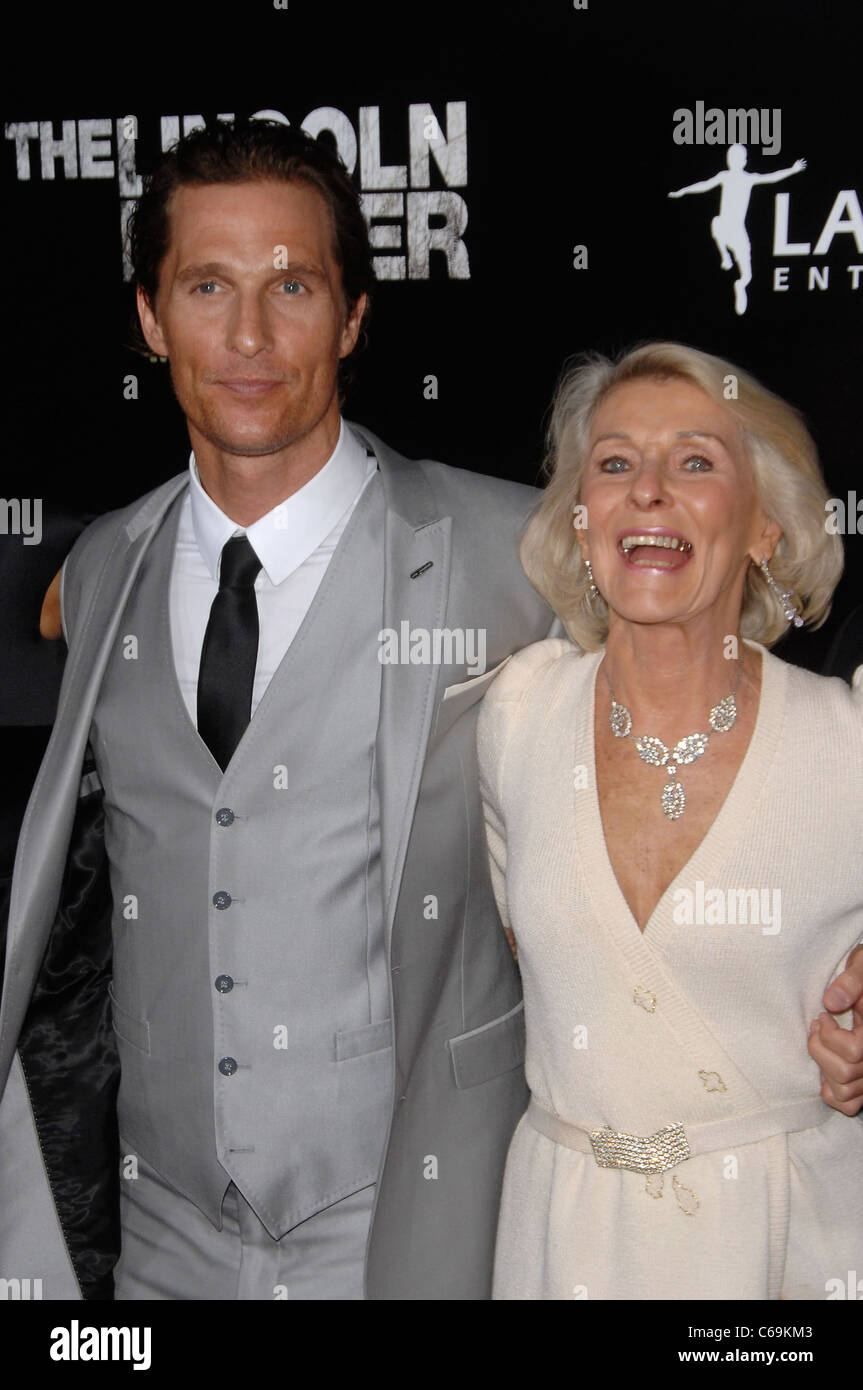 Matthew McConaughey, Kay McCabe at arrivals for THE LINCOLN LAWYER ...